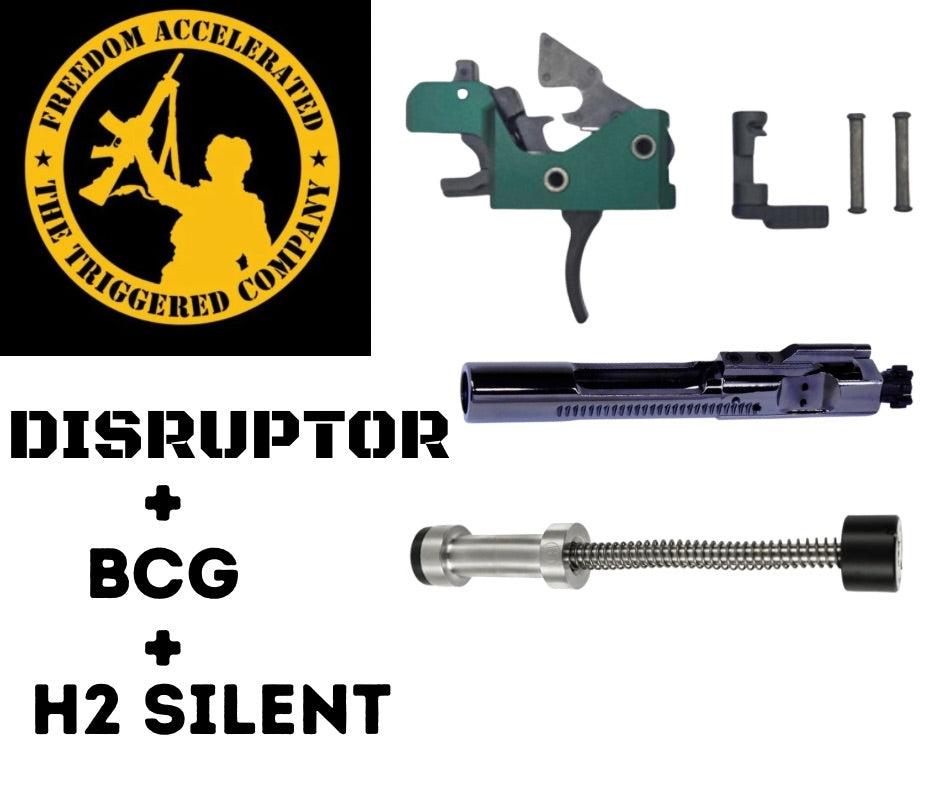 Partisan Disruptor FRT + MPI BCG + Armaspec SMB H2 Bundle — Complete AR ...