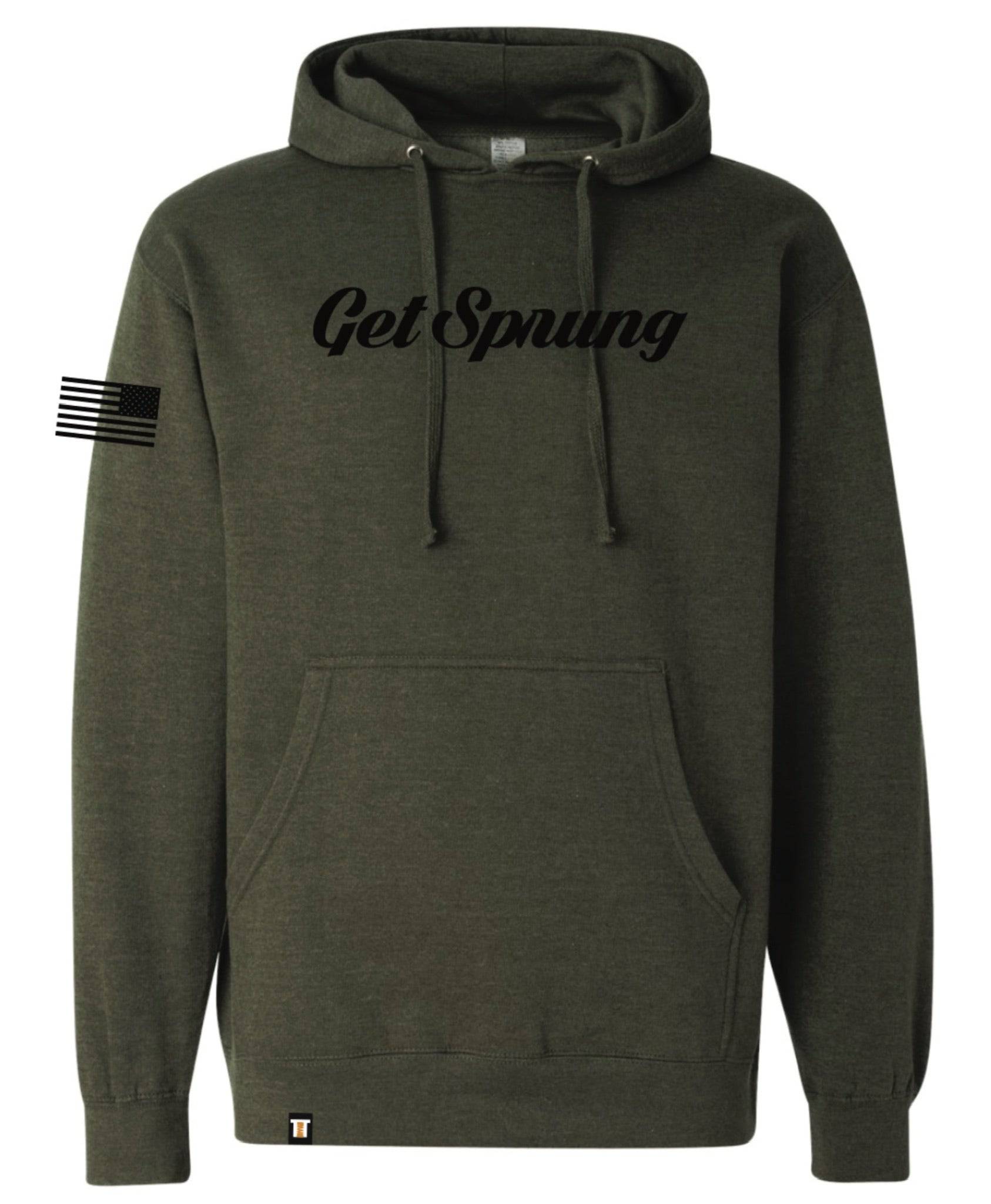 GET SPRUNG Military Drab Green Unisex Sweatshirt S-XXL | AR TakeDown Tool